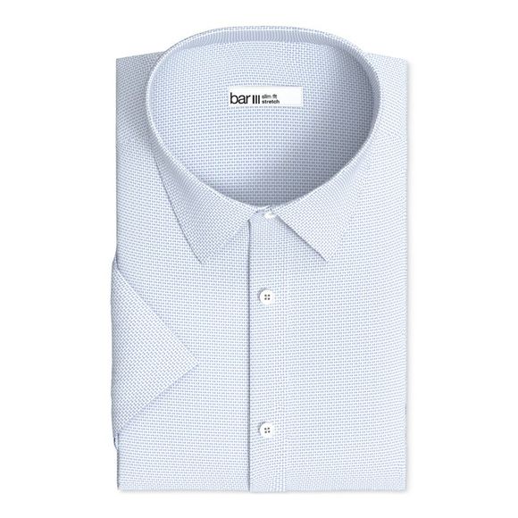 Bar III | Shirts | Bar Iii Mens Light Blue Slim Fit Performance Stretch ...